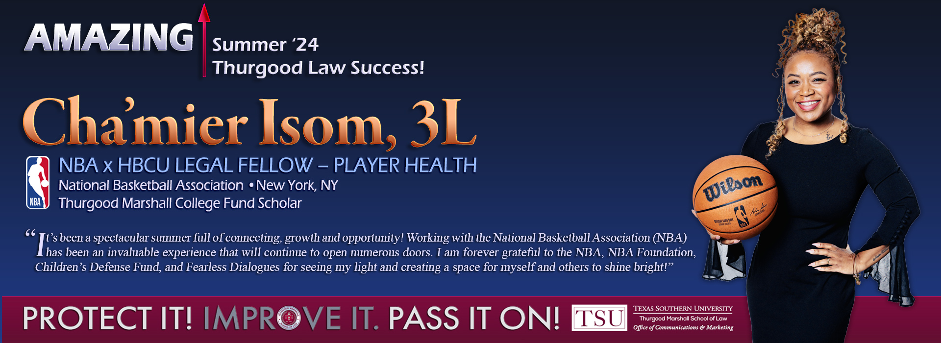 Welcome to Thurgood Marshall School of Law in Houston, Texas