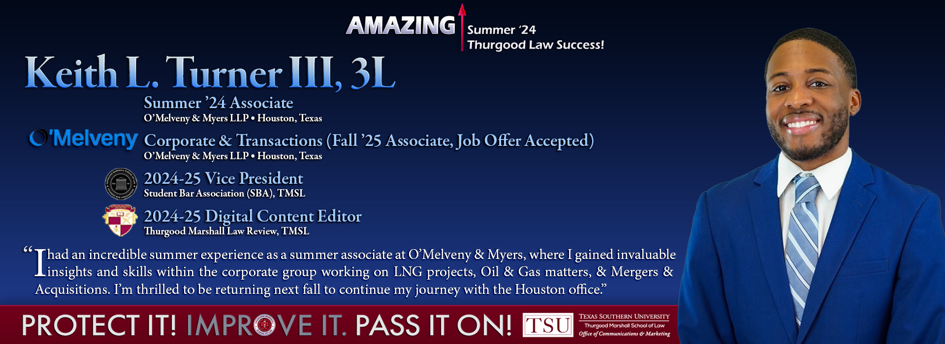 Welcome to Thurgood Marshall School of Law in Houston, Texas